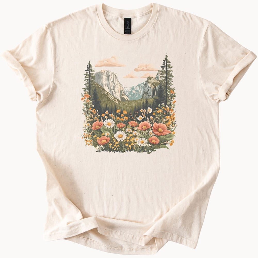 Kiraa Tee With Yosemite National Park Wildflower Graphic Tee Nature ...