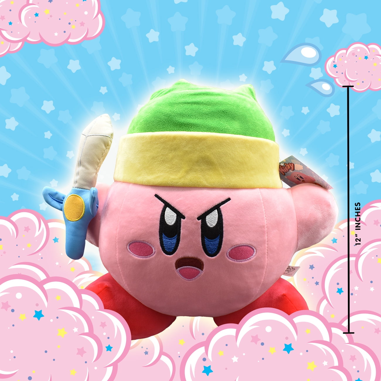 Kirby 12" Soft and Squeezable Plush Toy - Sword - Walmart.com