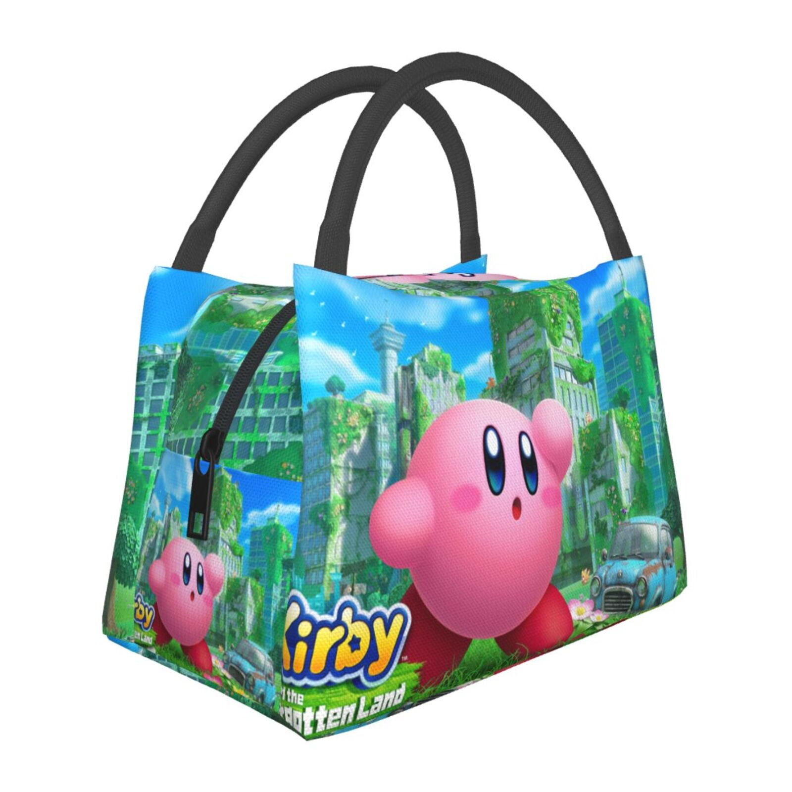 Kirby Adventure Game Portable Lunch Bags Insulation Lunchbag Thermal ...
