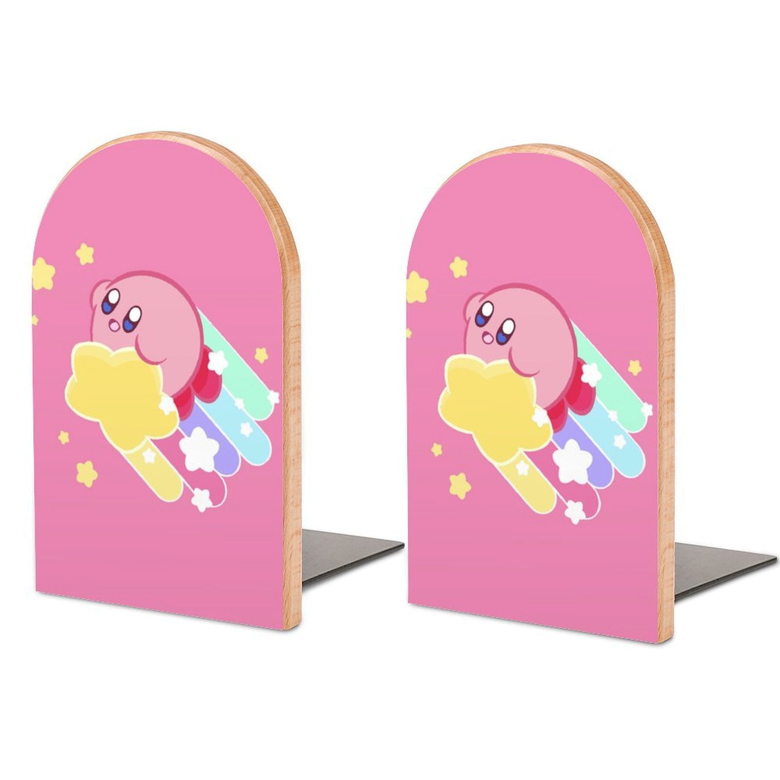 Kirby And The Forgotten Land Bookends Wood Book Divider Decor Shelves ...