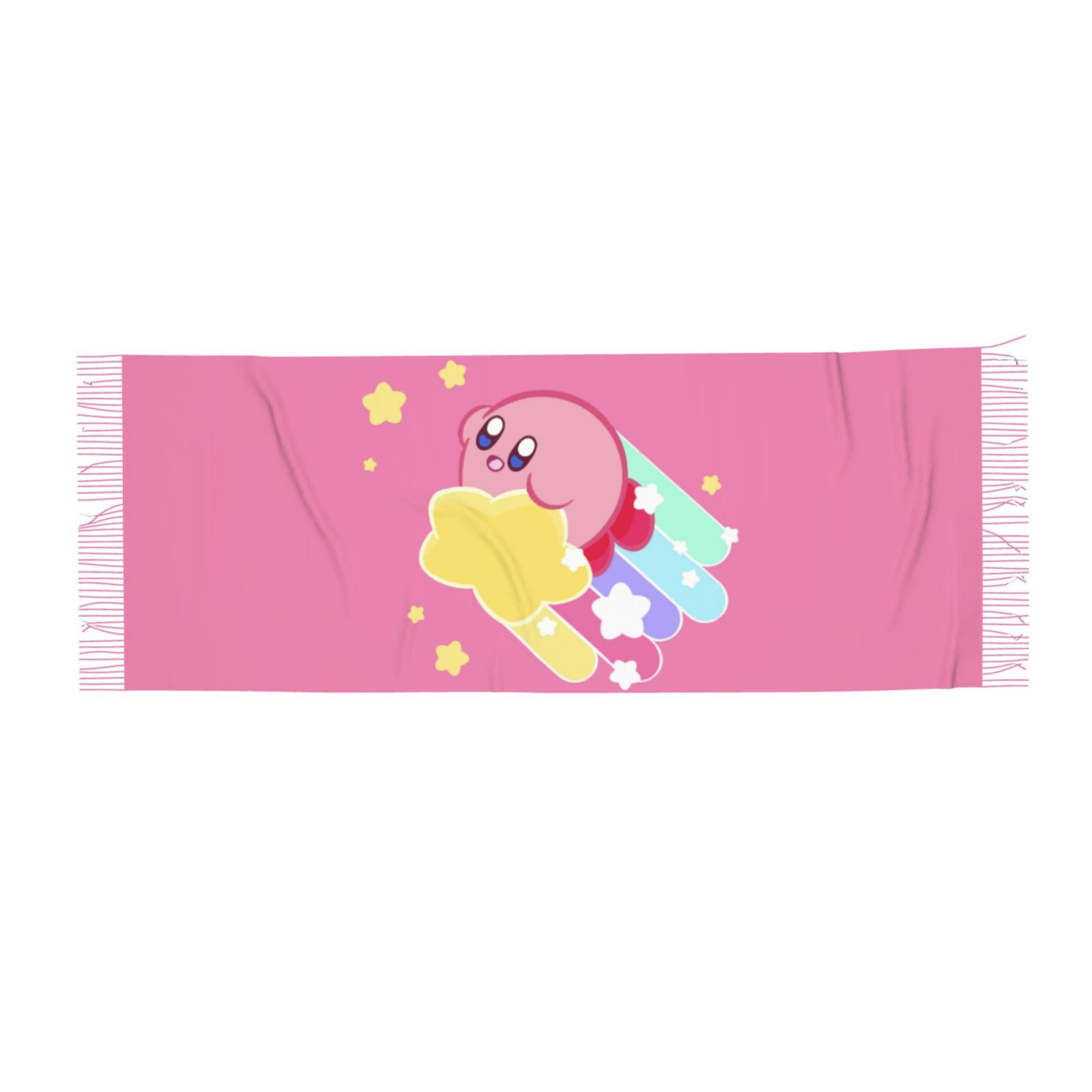 Kirby And The Forgotten Land Fringed Scarf Wrap Long Soft Winter Warm ...