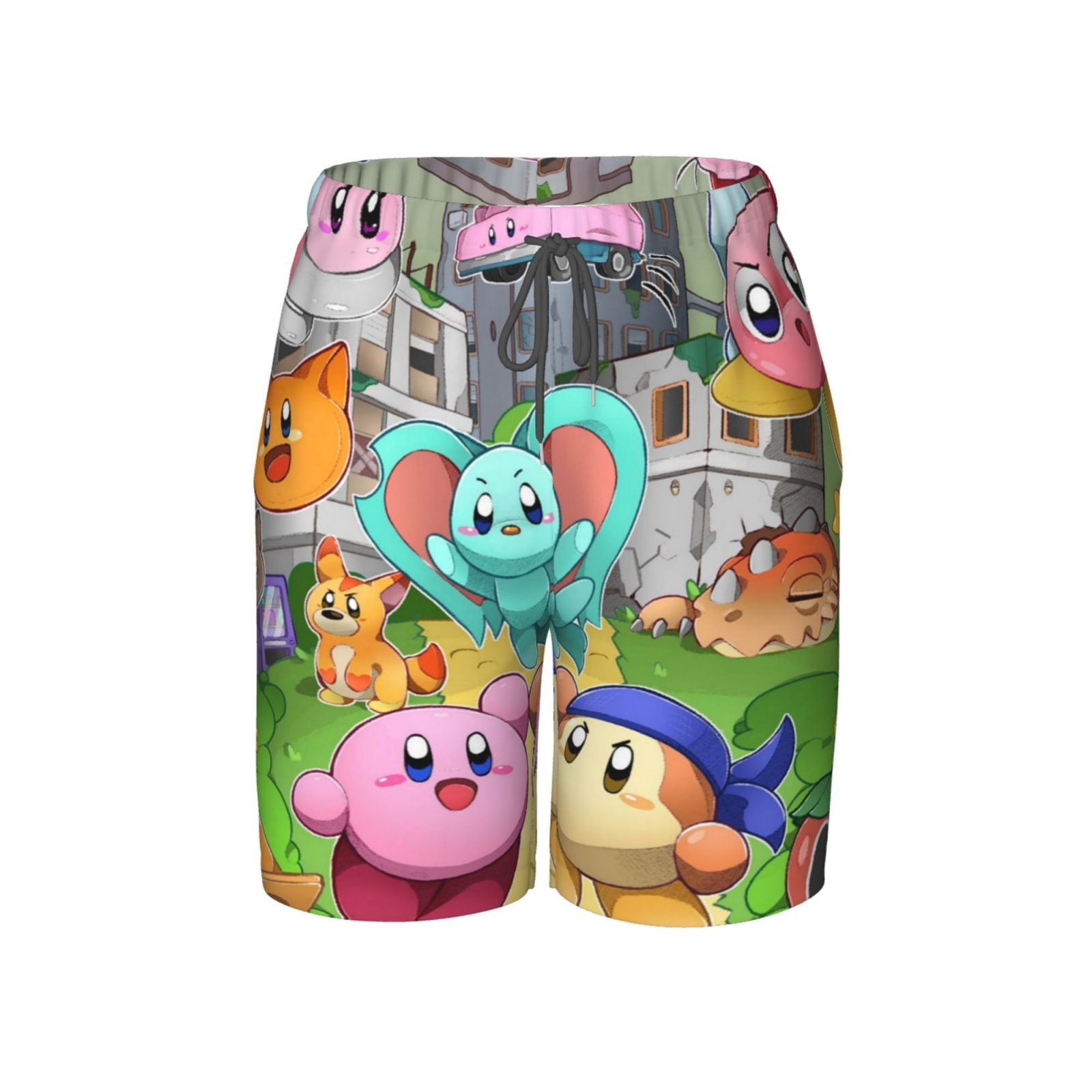 Kirby And The Forgotten Land Game Boy's Board Shorts Teen Swim Trunks ...