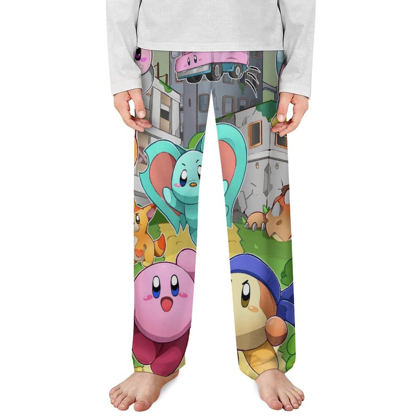 Kirby And The Forgotten Land Game Children's Pajamas Lounge Straight ...