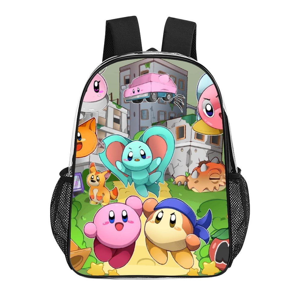 Kirby And The Forgotten Land Game Clear Backpack 17 Inch Transparent ...