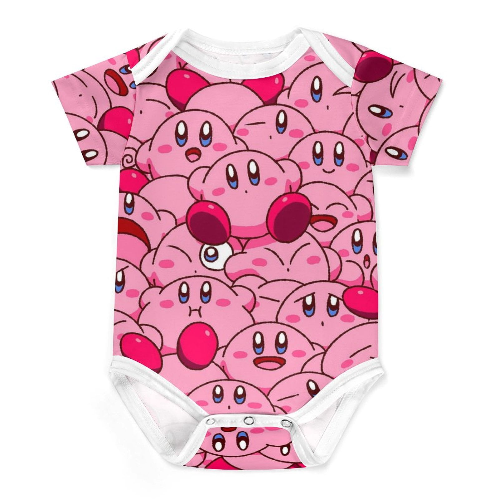 Kirby Baby Boy Girl Short Sleeve Romper Clothing Set Print Cartoon Baby ...