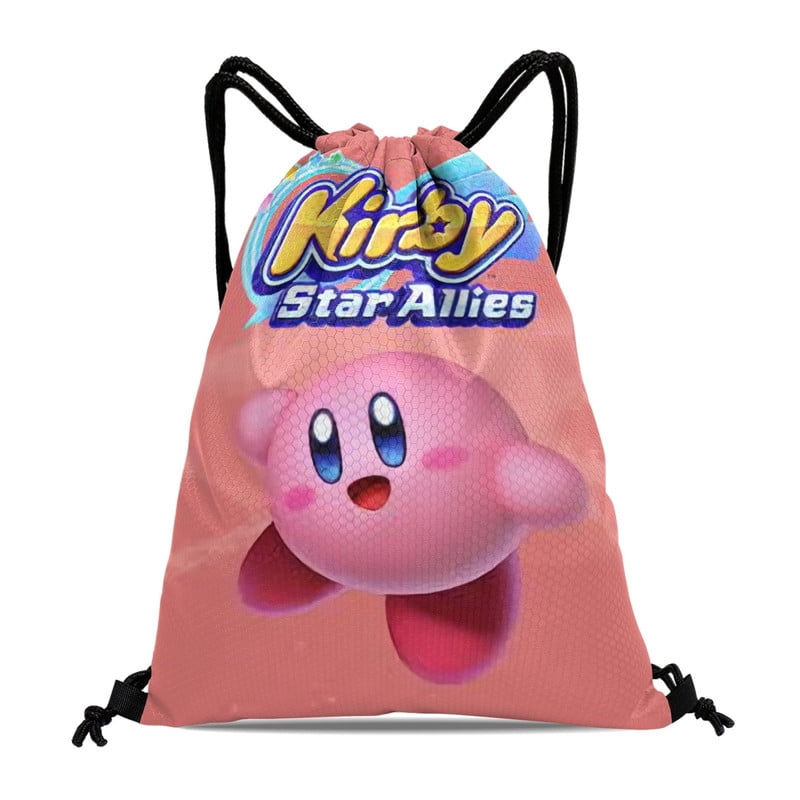 Kirby Backpack Bag Goodies Merch Drawstring Party Favors Gym Waterproof Swimming Beach - Walmart.com