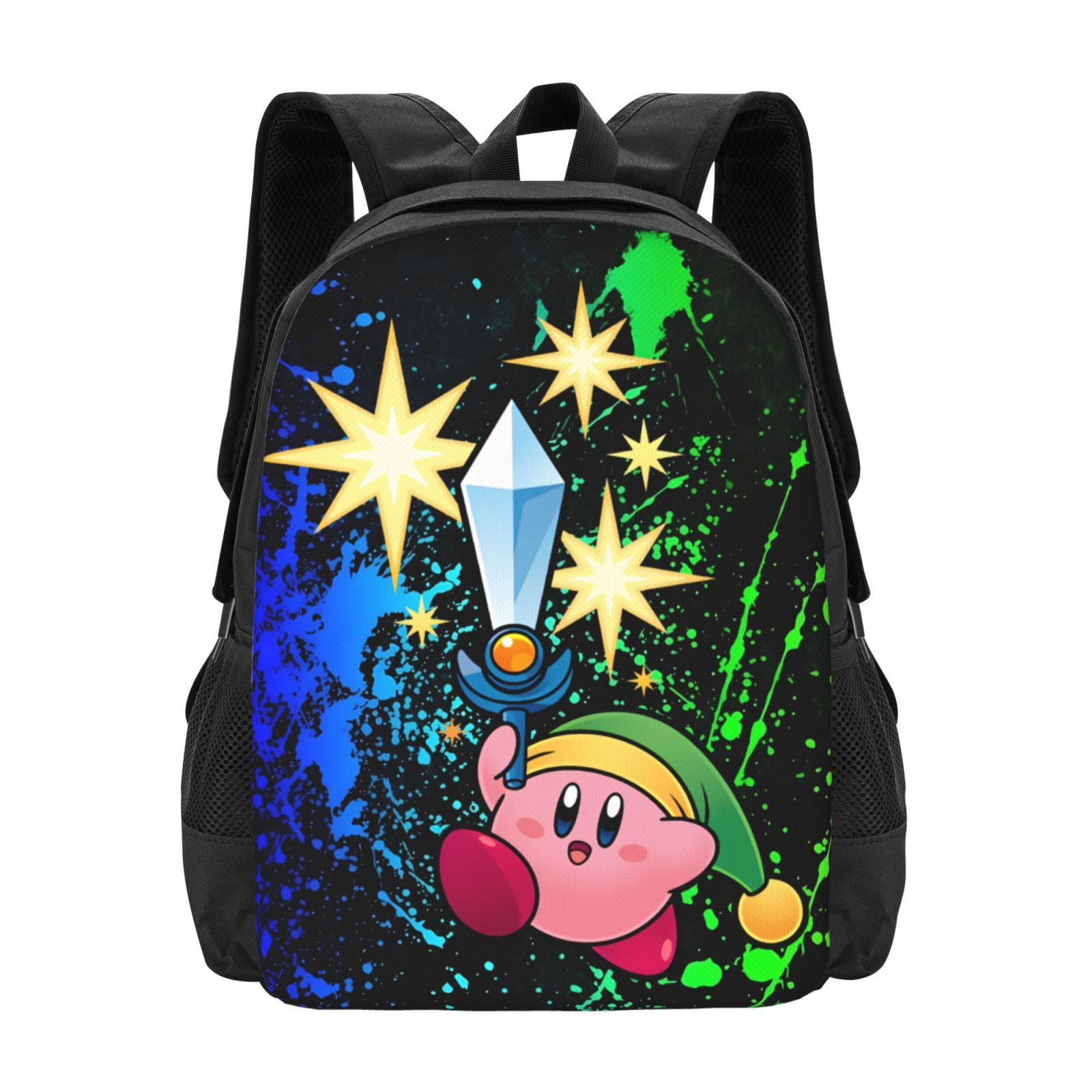 Kirby Backpack Cute Cartoon Character 3d Printed Travel Backpack Hiking ...