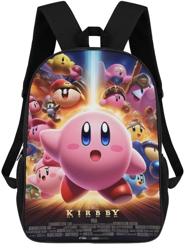 Kirby Backpack Hiking Work Laptop Backpack Fan Kawaii Merchandise Gift ...