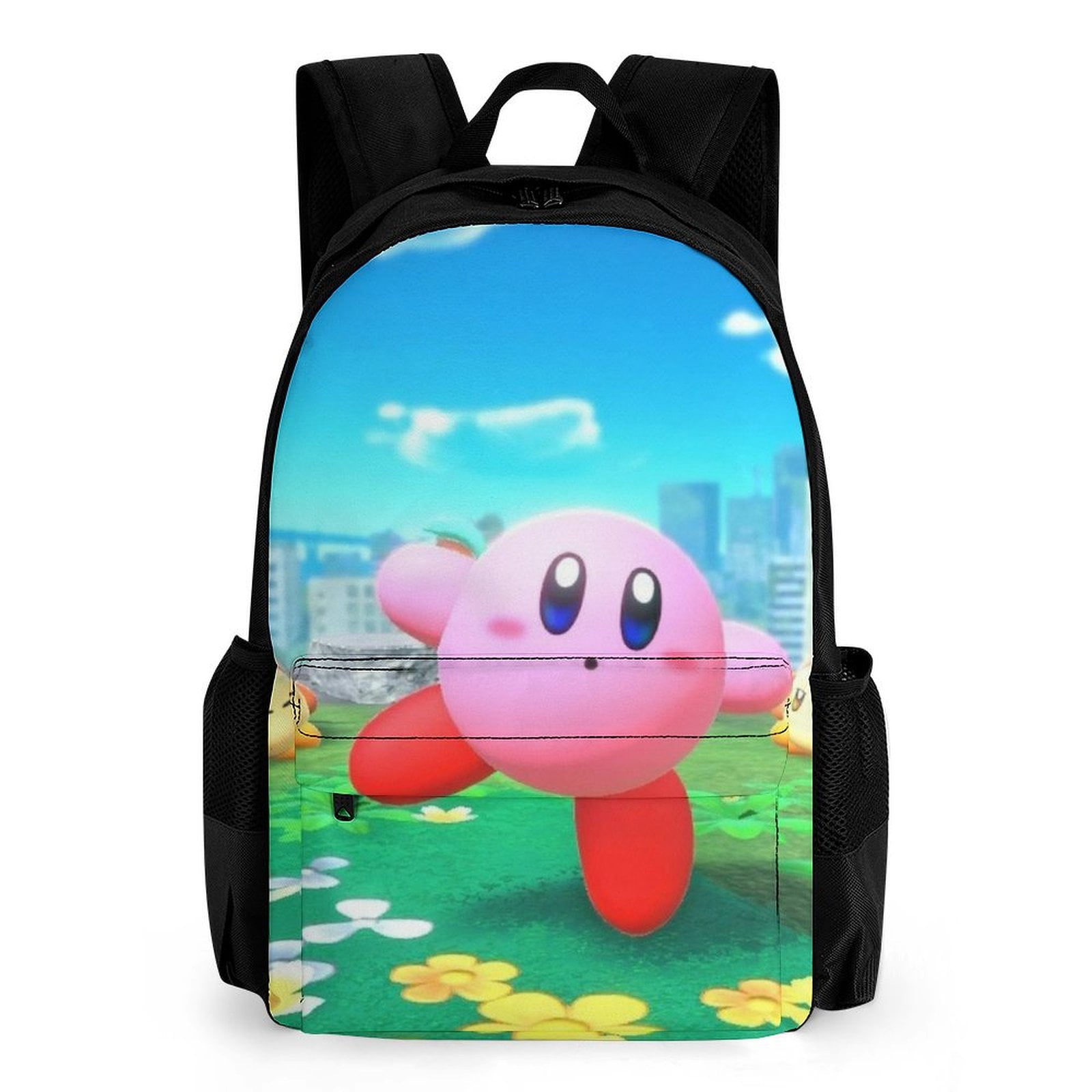 Kirby Backpack Laptop Bag Student Satchel Schoolbag Bookbag Large ...
