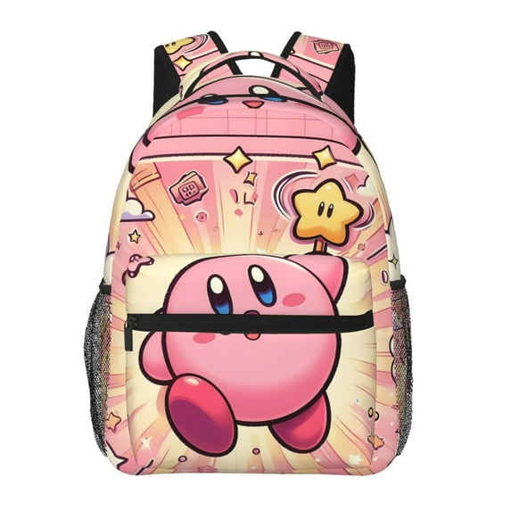Kirby Backpack Lightweight Bookbag Casual Daypack For Women Men Travel ...