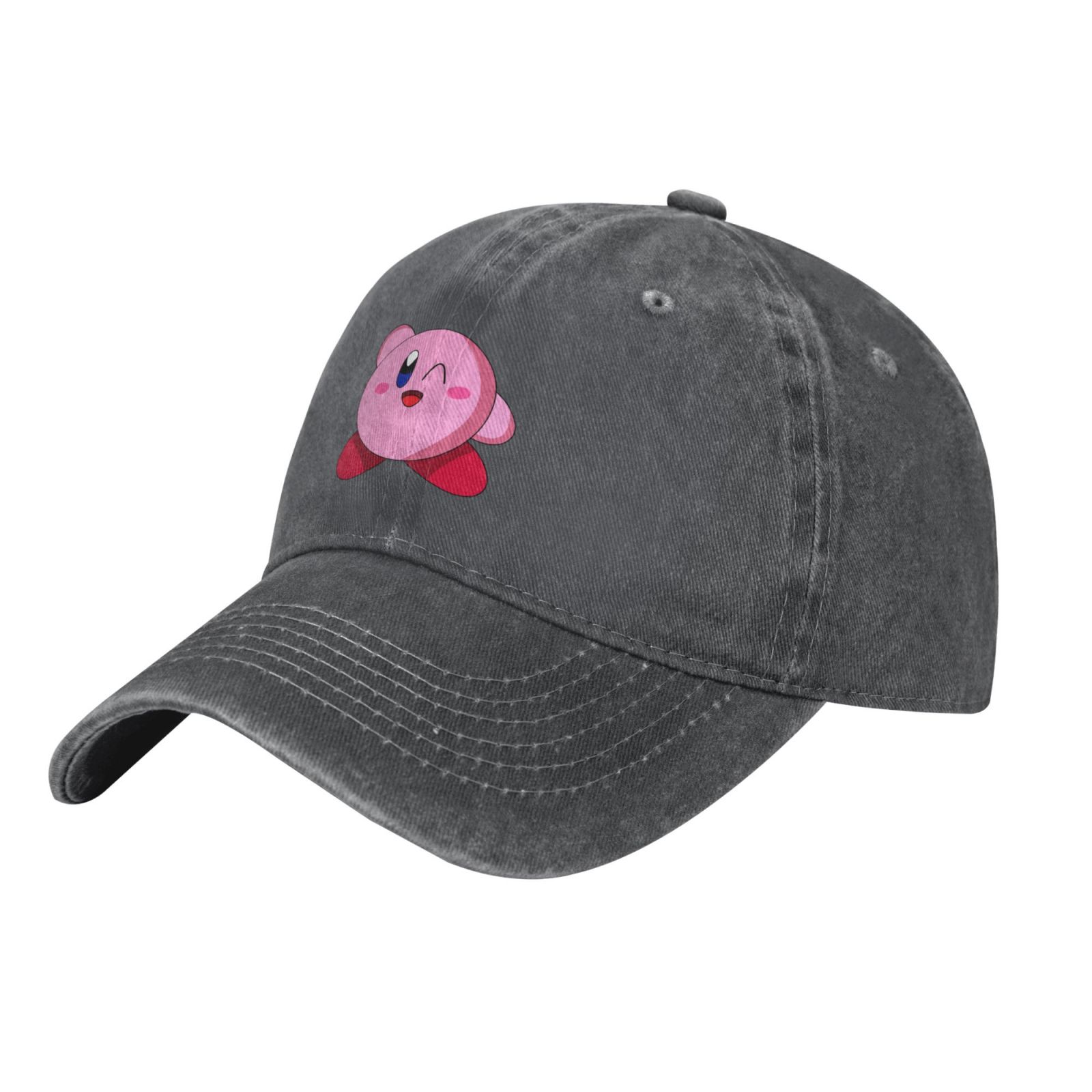 Kirby Baseball Cap Vintage Dad Hat Adjustable Low Profile Running Hat ...