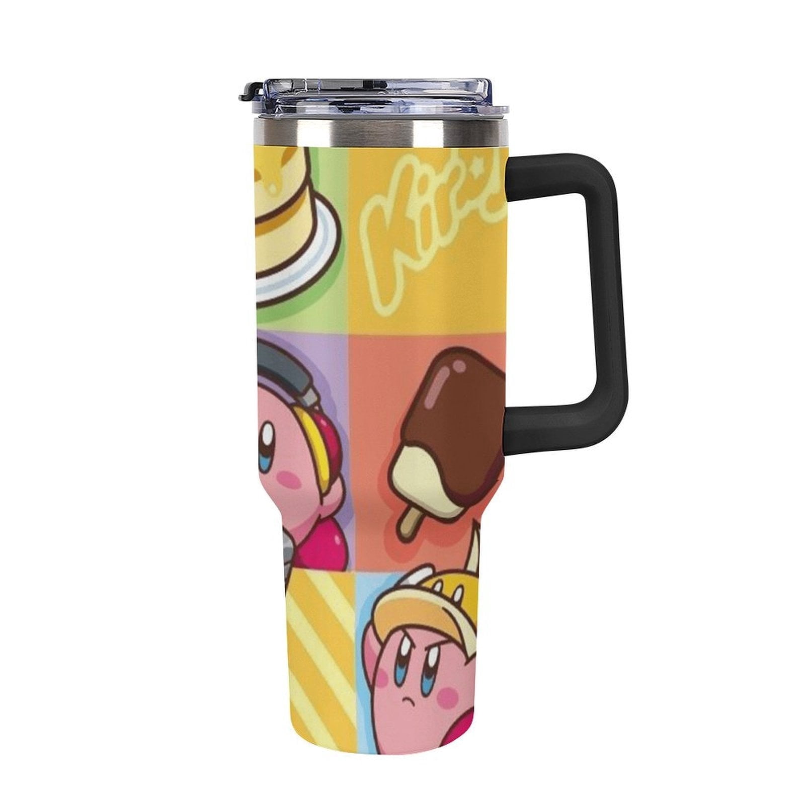 Kirby Car Cup Stainless Steel Thermos Cup with Handle 40oz - Walmart.com