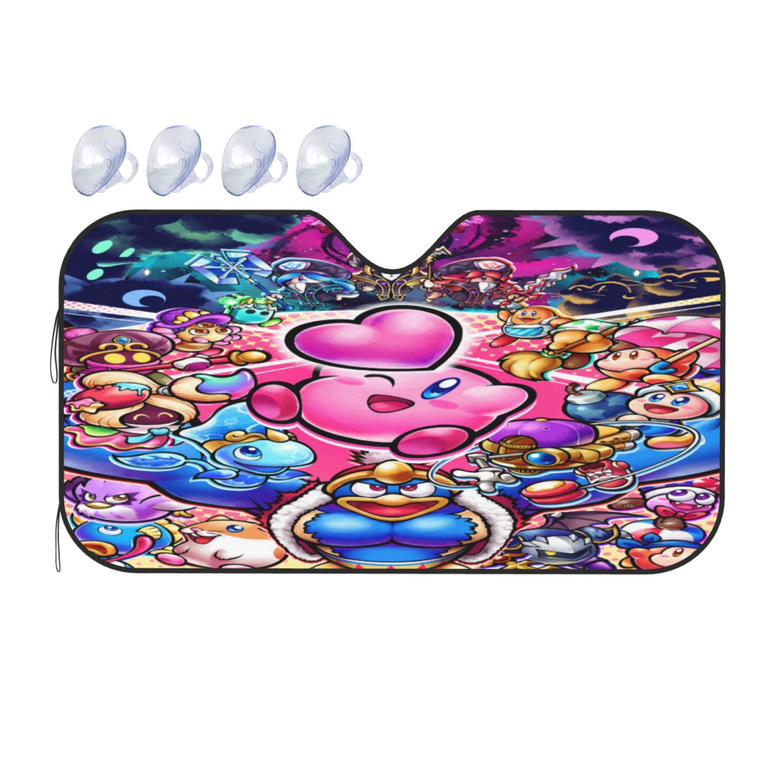 Kirby Car Sunshade Front Windshield Sun Shades Foldable Car Accessories ...