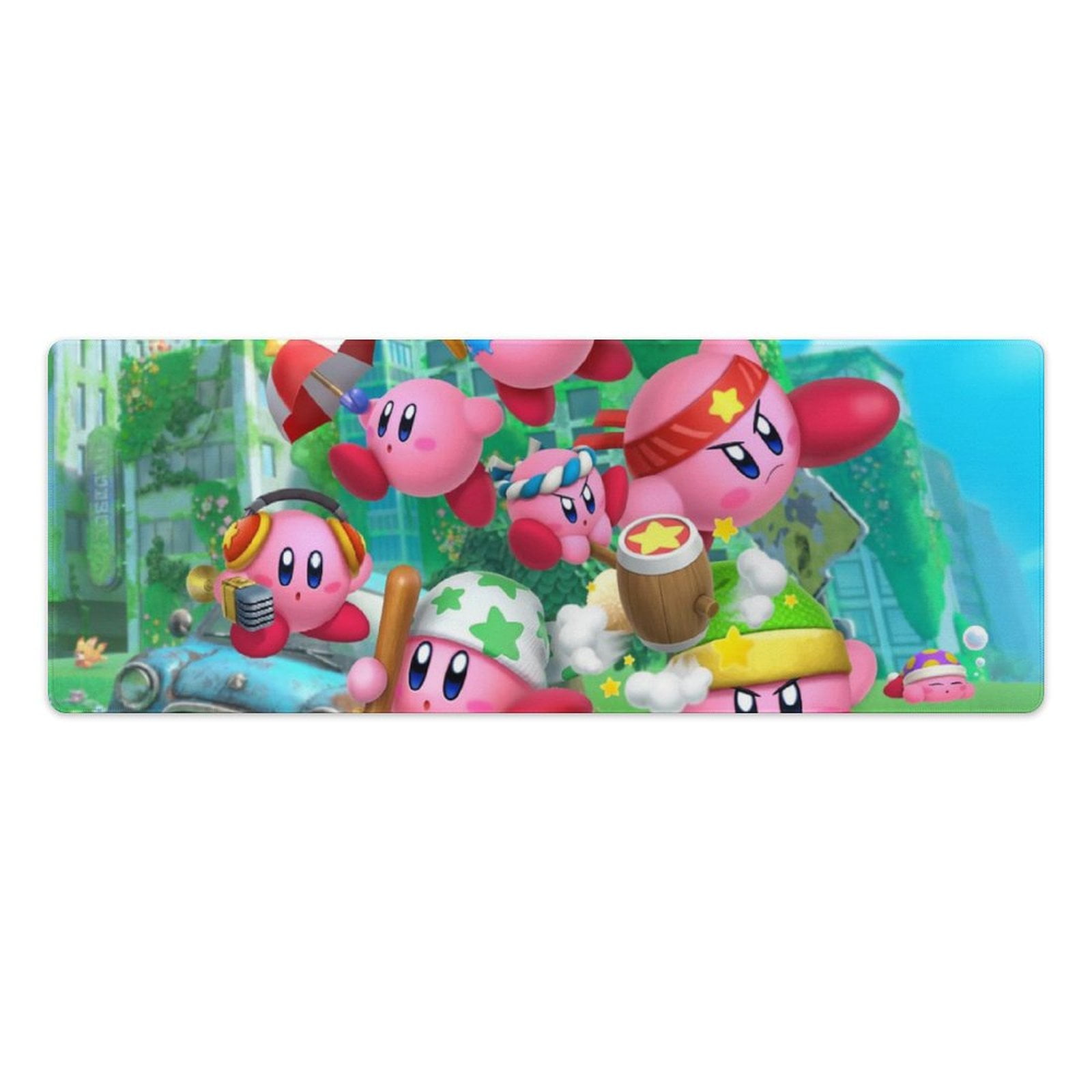 Kirby Cartoon Mouse Pad No-sliped Large Mousepad Extended Gaming Desk ...