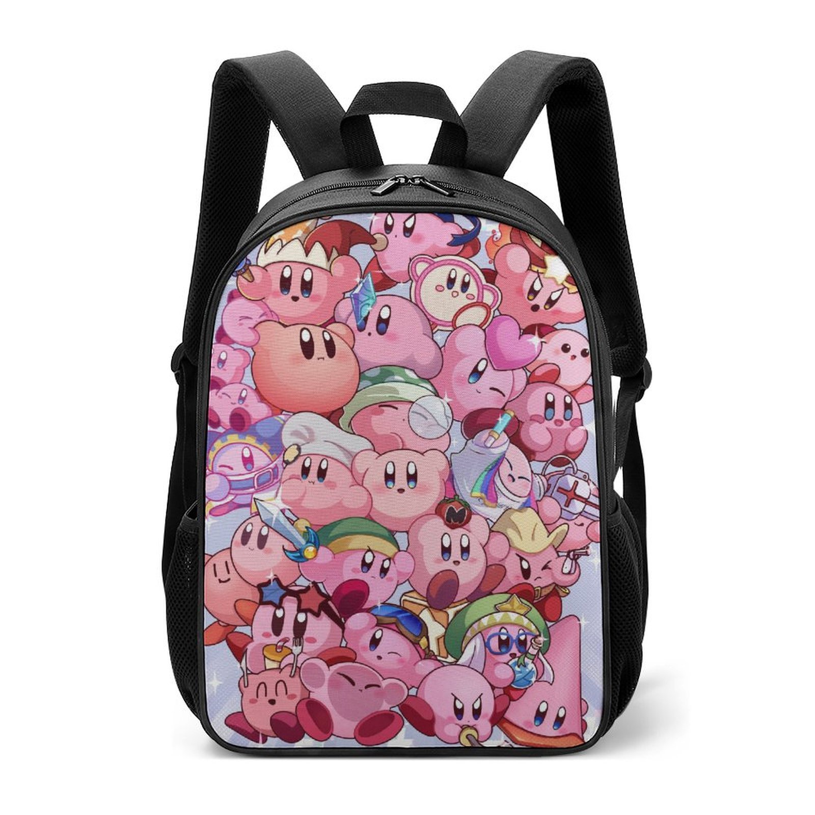 Kirby Cartoon Poster Backpack School Bag Multipurpose Daypack Bookbag ...