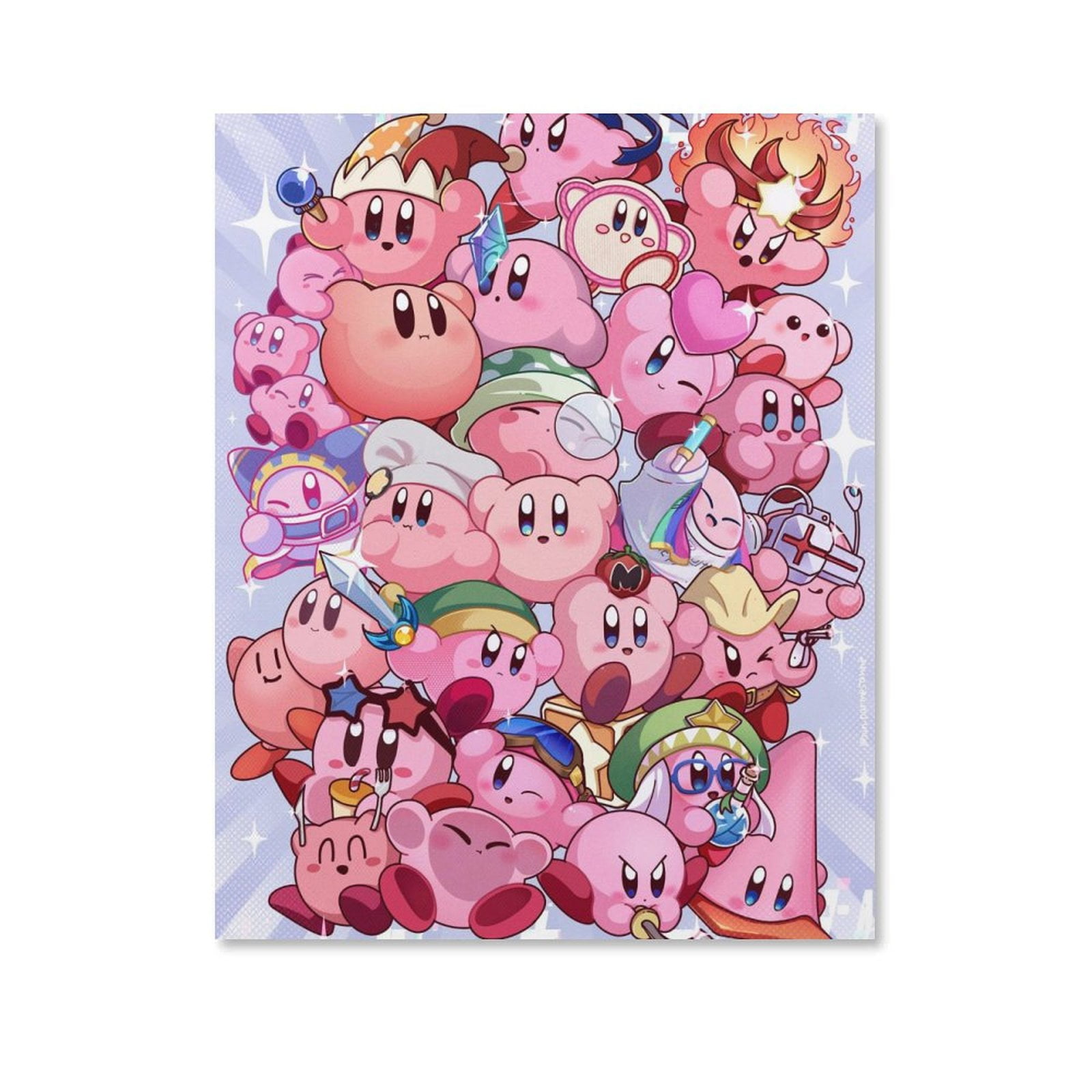 Kirby Cartoon Poster Decorative Painting Canvas Wall Poster Art Picture ...