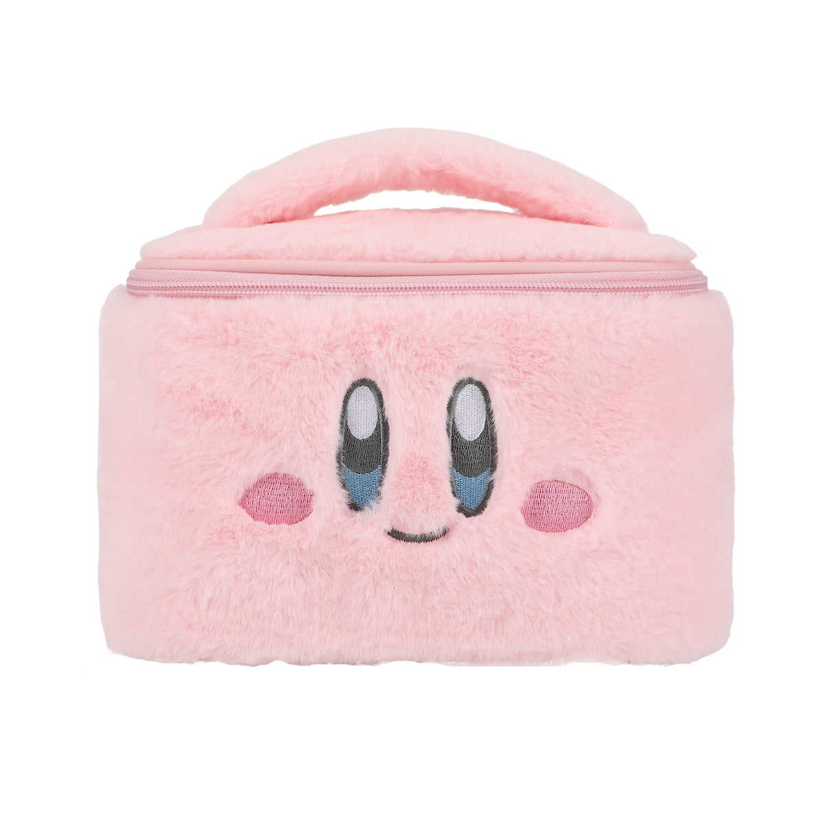 Kirby Character Face 21 Cm Pink Fuzzy Cosmetic Bag - Walmart.com
