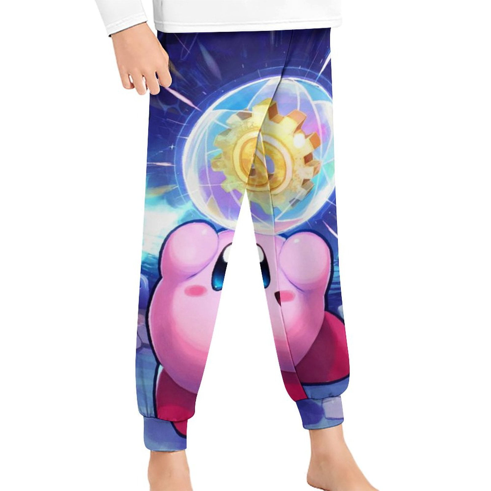 Kirby Children's Pjamas Soft 3D Printing Pj Pants Lounge Pants Comfy ...