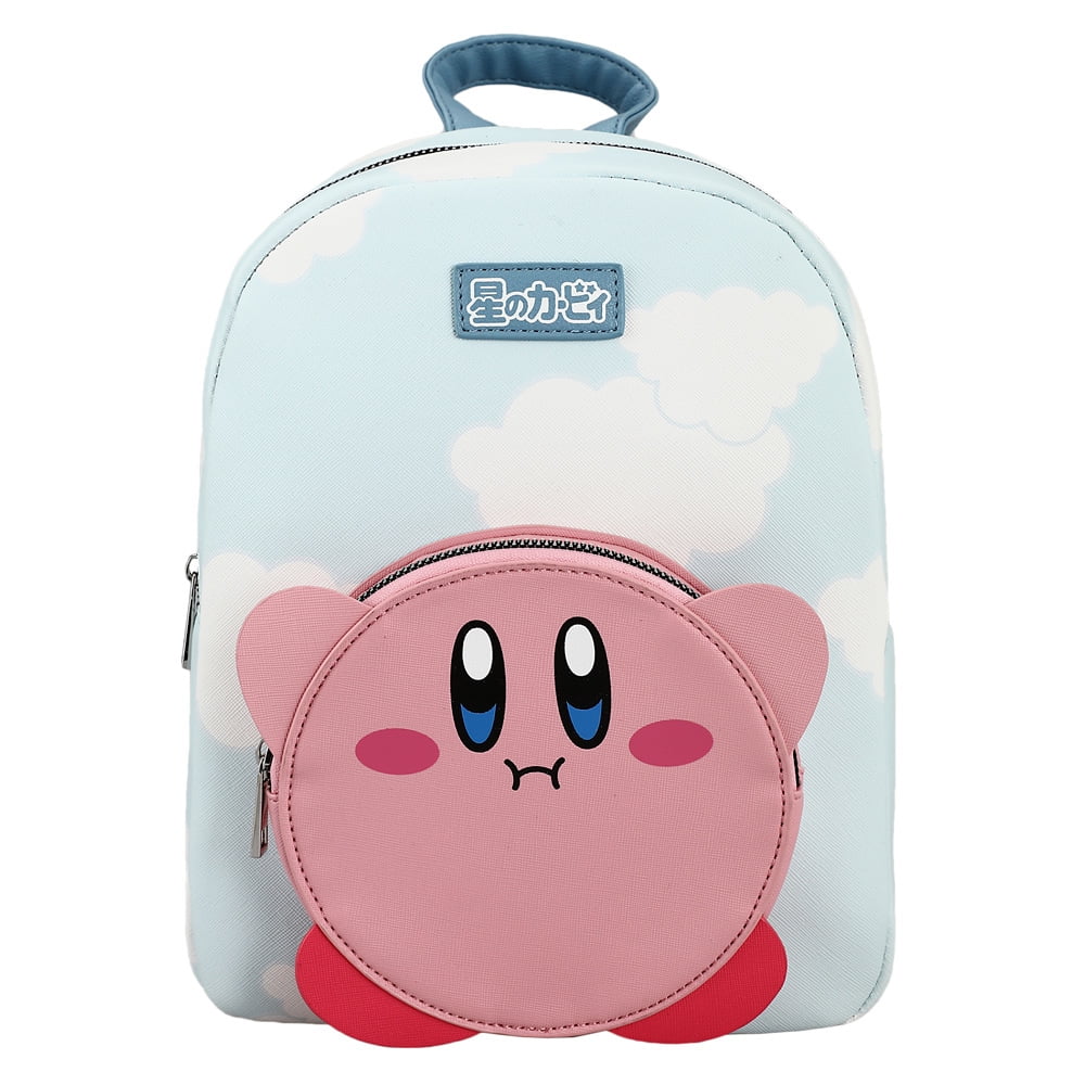 Kirby Cloud All Over Print Mini Backpack with Pocket - Walmart.com