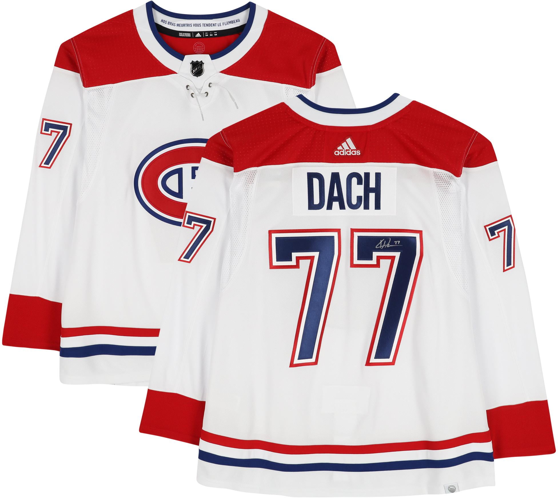 Kirby Dach Montreal Canadiens Autographed White Adidas Authentic Jersey ...