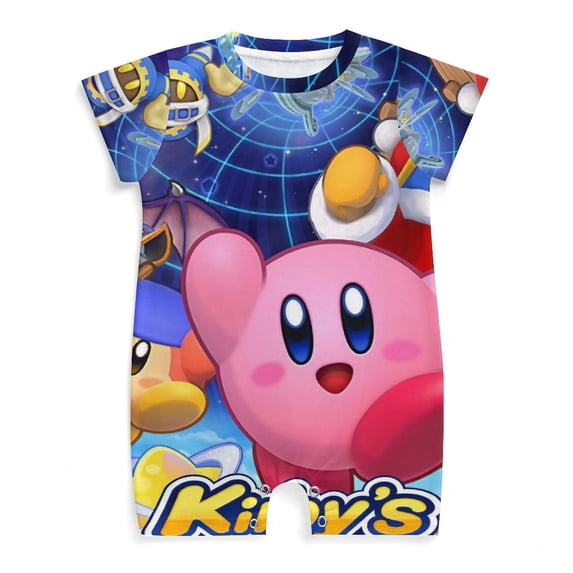 Kirby Deluxe Game Baby One-Piece Rompers Summer Short Sleeve Outfit ...