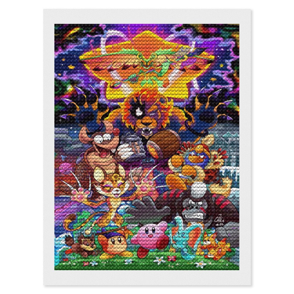 Kirby Diamond Art Kits for Adults 5D Diamond Art Kit Paint by Number ...