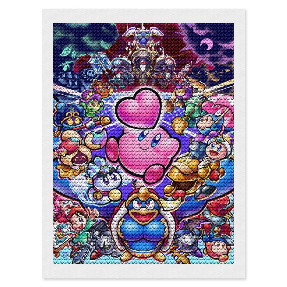 Kirby Diamond Art Kits for Adults 5D Diamond Art Kit Paint by Number ...