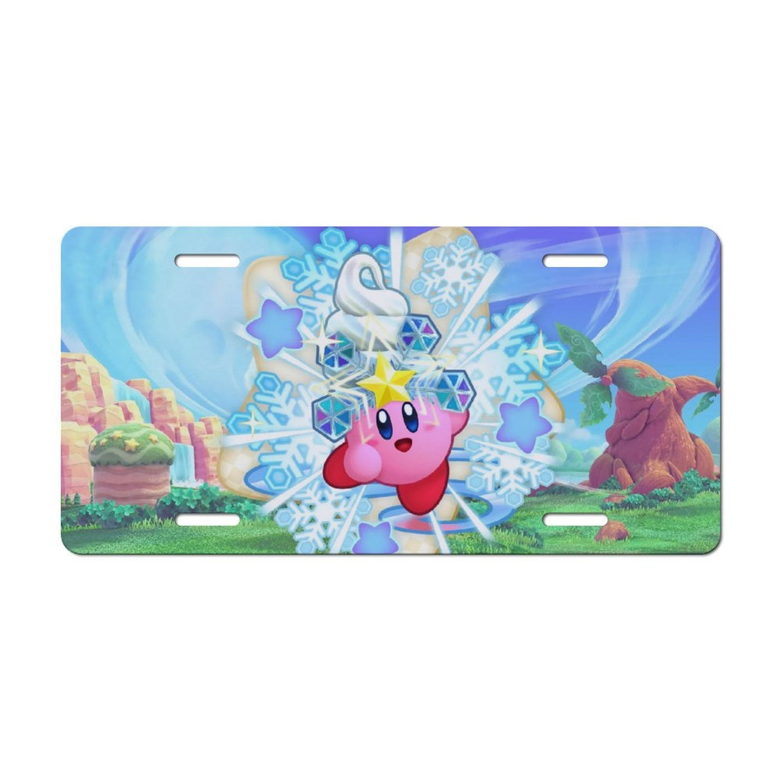 Kirby Dreamland License Plate Cover Aluminum Novelty Vanity Tag ...