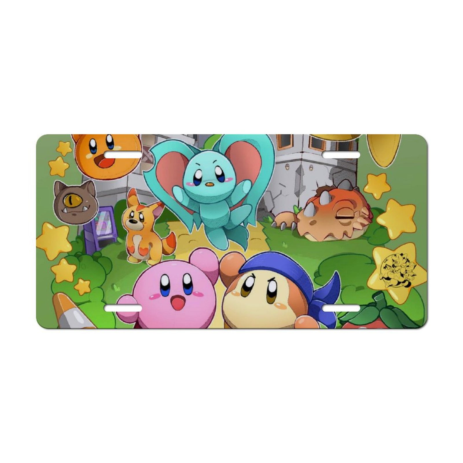 Kirby And The Forgotten Land Game License Plate Cover Aluminum Novelty ...