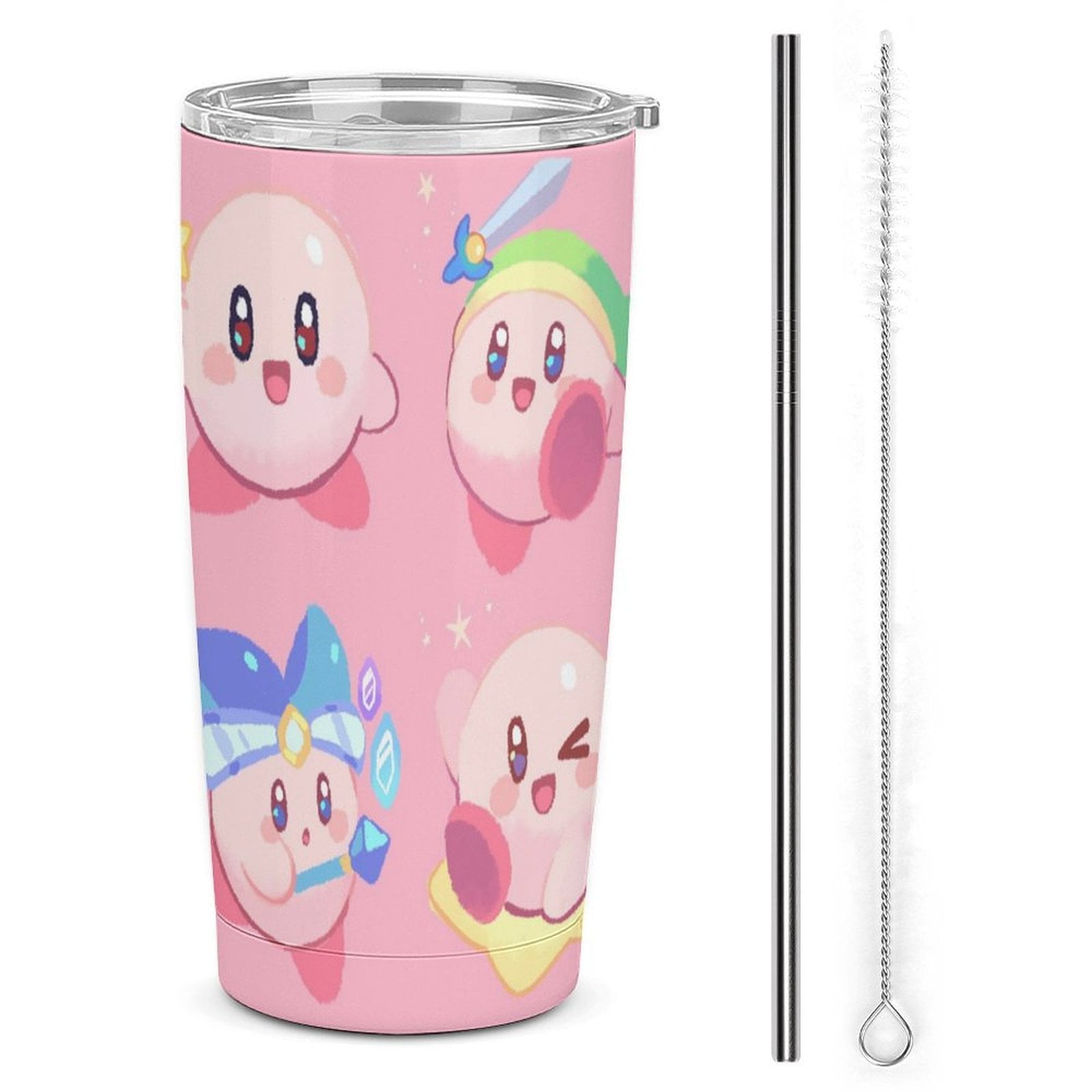 Kirby Game Play Stainless Steel Car Cup Thermal Vacuum Insulation Mug ...