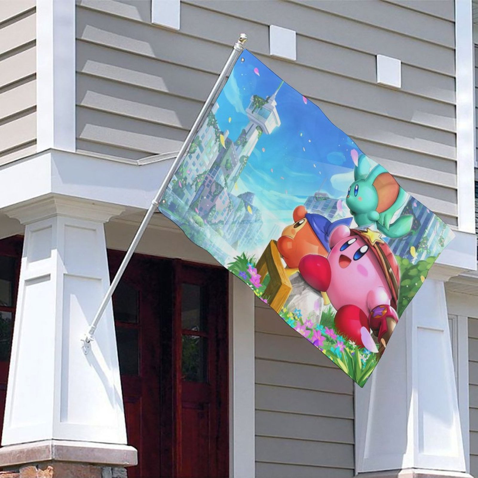 Kirby Garden Banner - Double-Sided House Outdoor Flag for Yard And Lawn ...