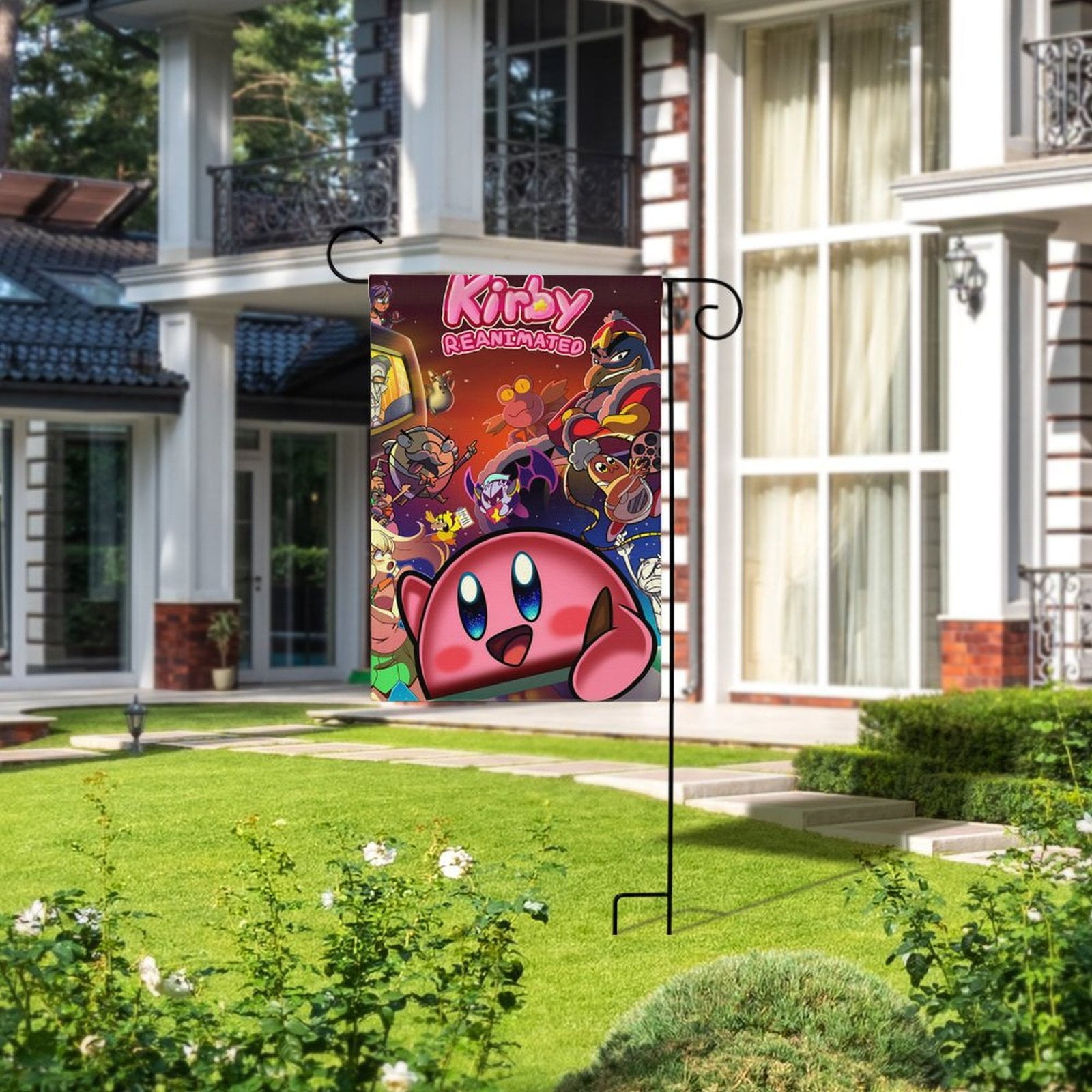 Kirby Garden Banner - Double-Sided House Outdoor Flag for Yard And Lawn ...