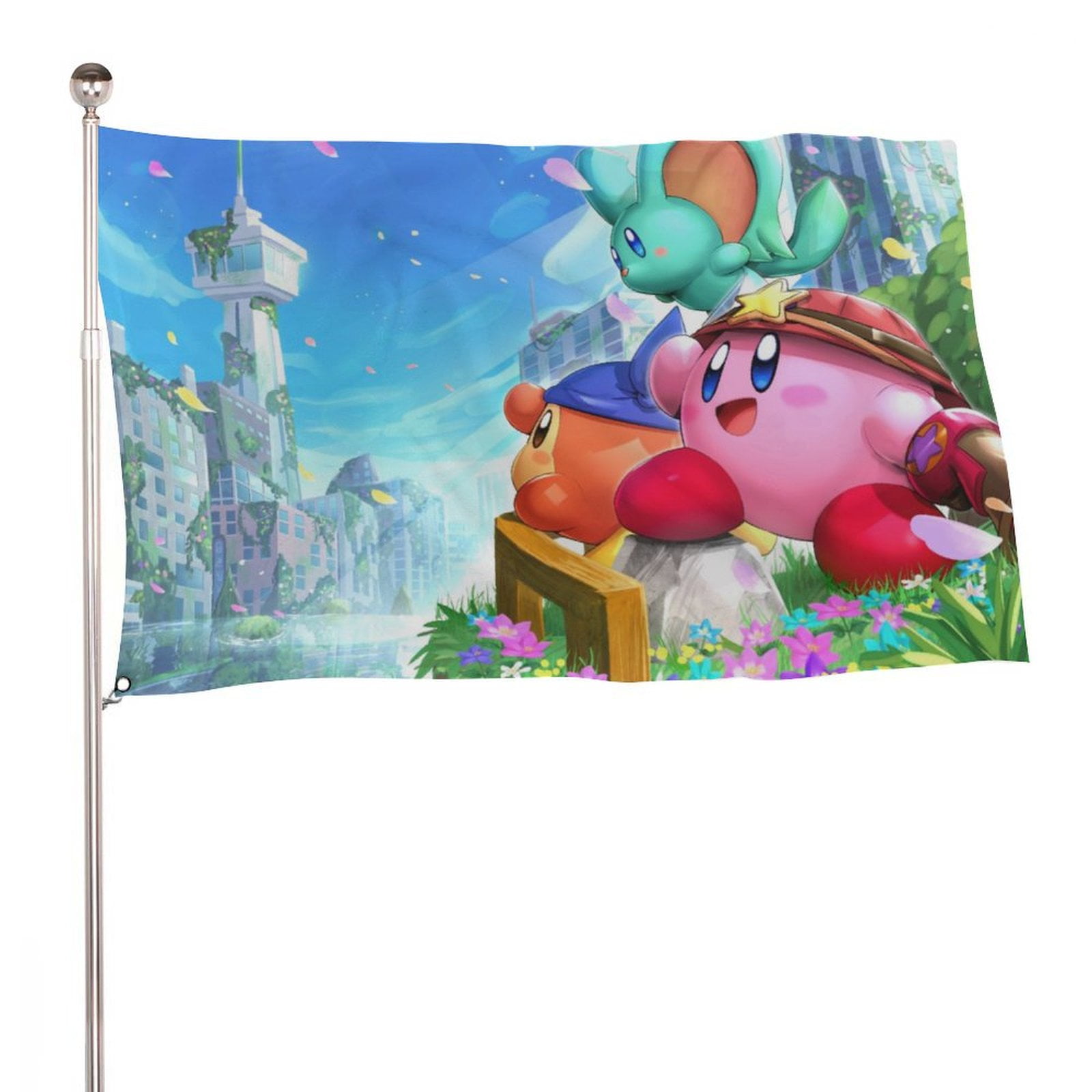 Kirby Garden Banner - Double-Sided House Outdoor Flag for Yard And Lawn ...