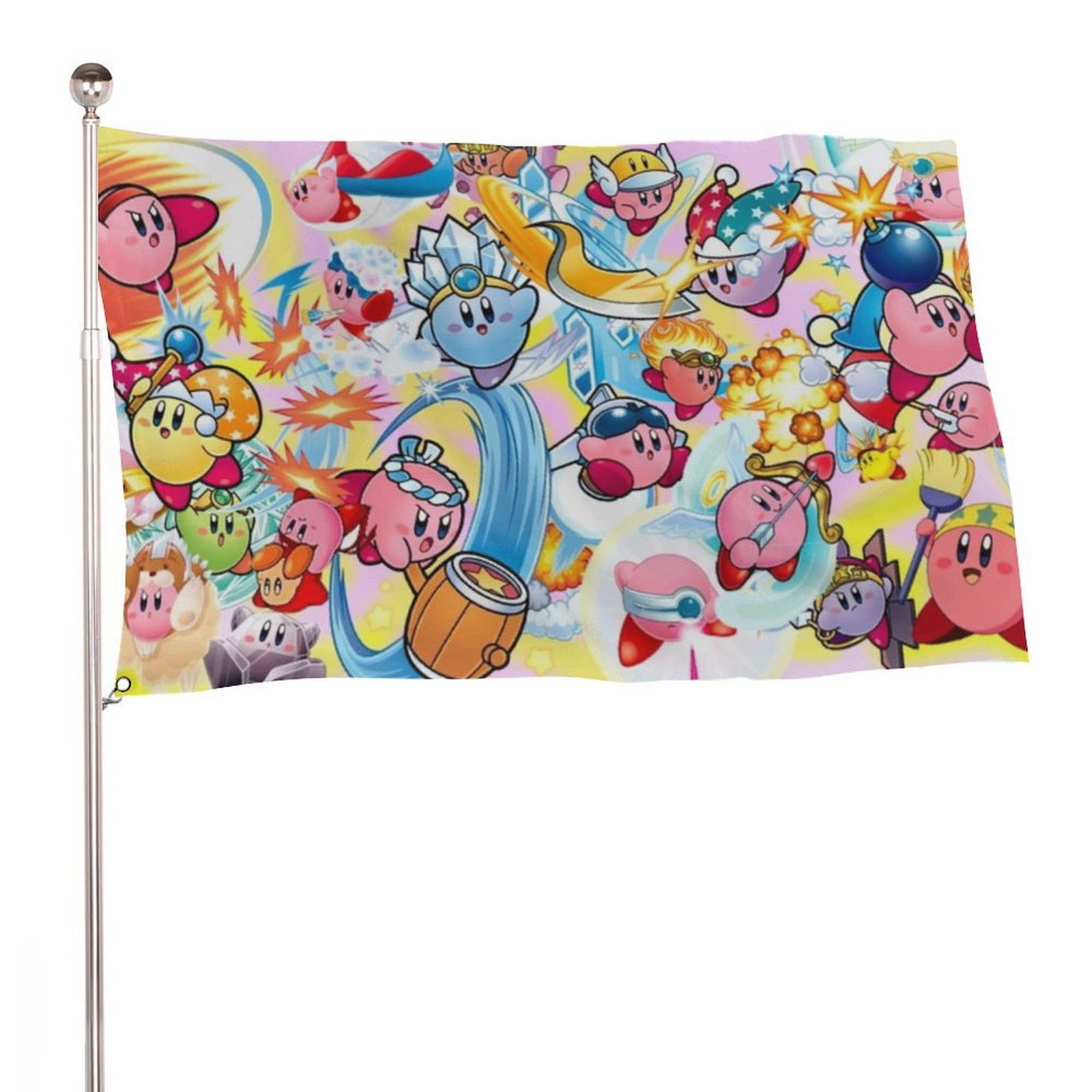 Kirby Garden Banner - Double-Sided House Outdoor Flag for Yard And Lawn ...