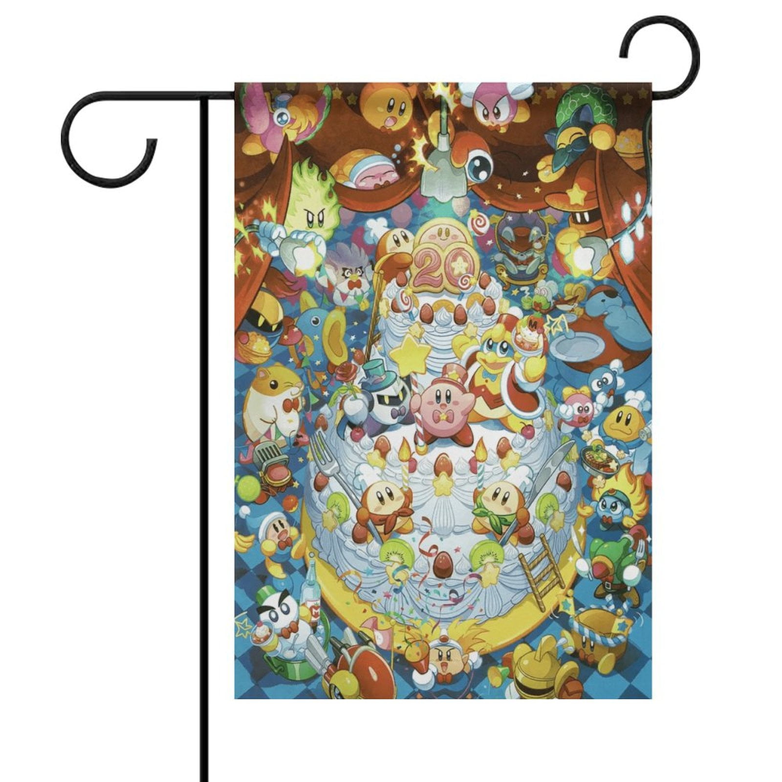 Kirby Garden Banner - Double-Sided House Outdoor Flag for Yard And Lawn ...