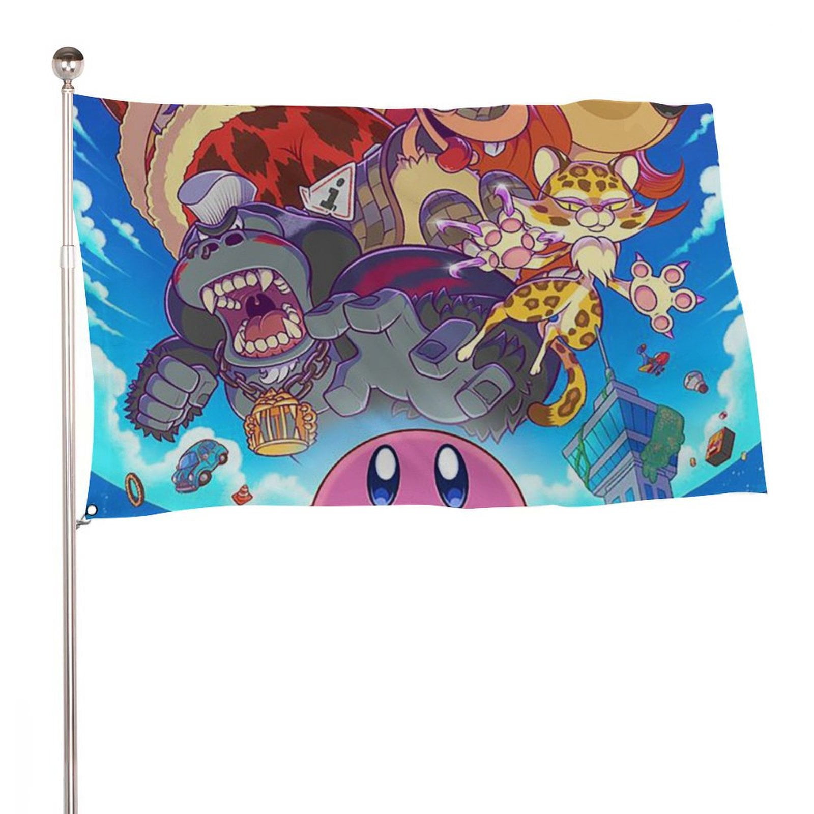 Kirby Garden Banner - Double-Sided House Outdoor Flag for Yard And Lawn ...