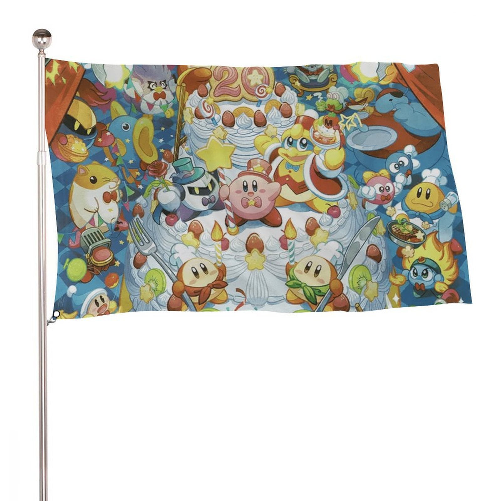 Kirby Garden Banner - Double-Sided House Outdoor Flag for Yard And Lawn ...