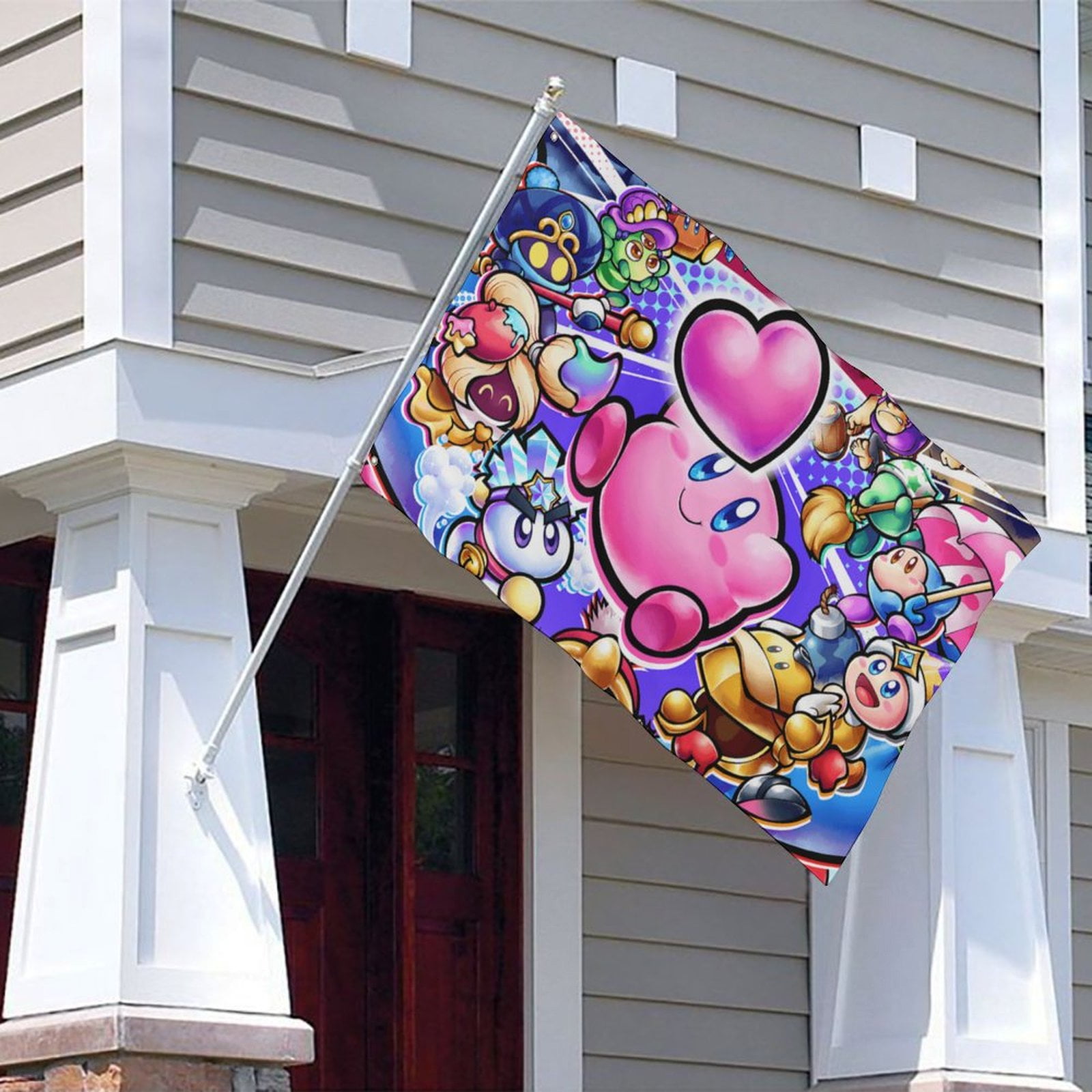 Kirby Garden Banner - Double-Sided House Outdoor Flag for Yard And Lawn ...