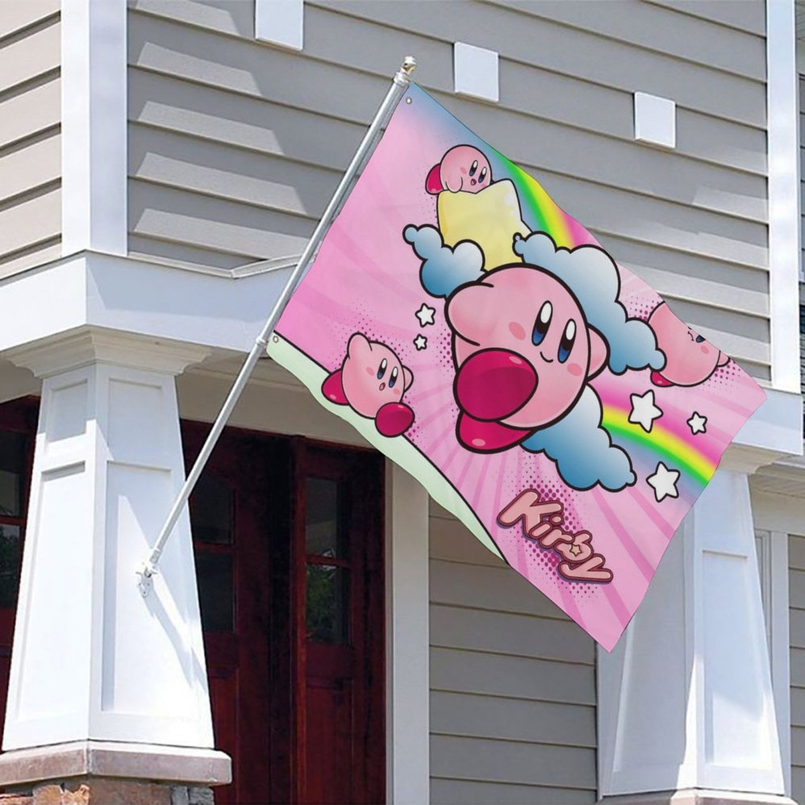 Kirby Garden Banner - Double-Sided House Outdoor Flag for Yard And Lawn ...