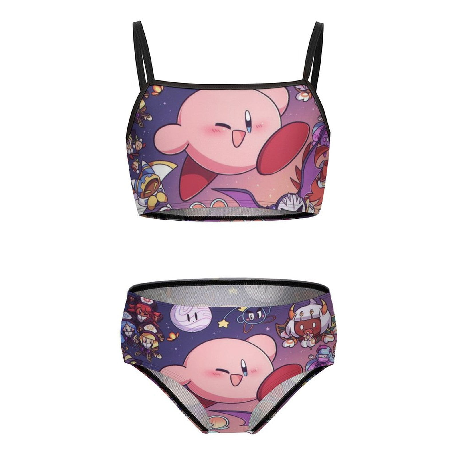 Kirby Girls Bikini Swimsuits Two-piece Beach Bathing Suit Swimwear 9-11Y(140cm) - Walmart.com