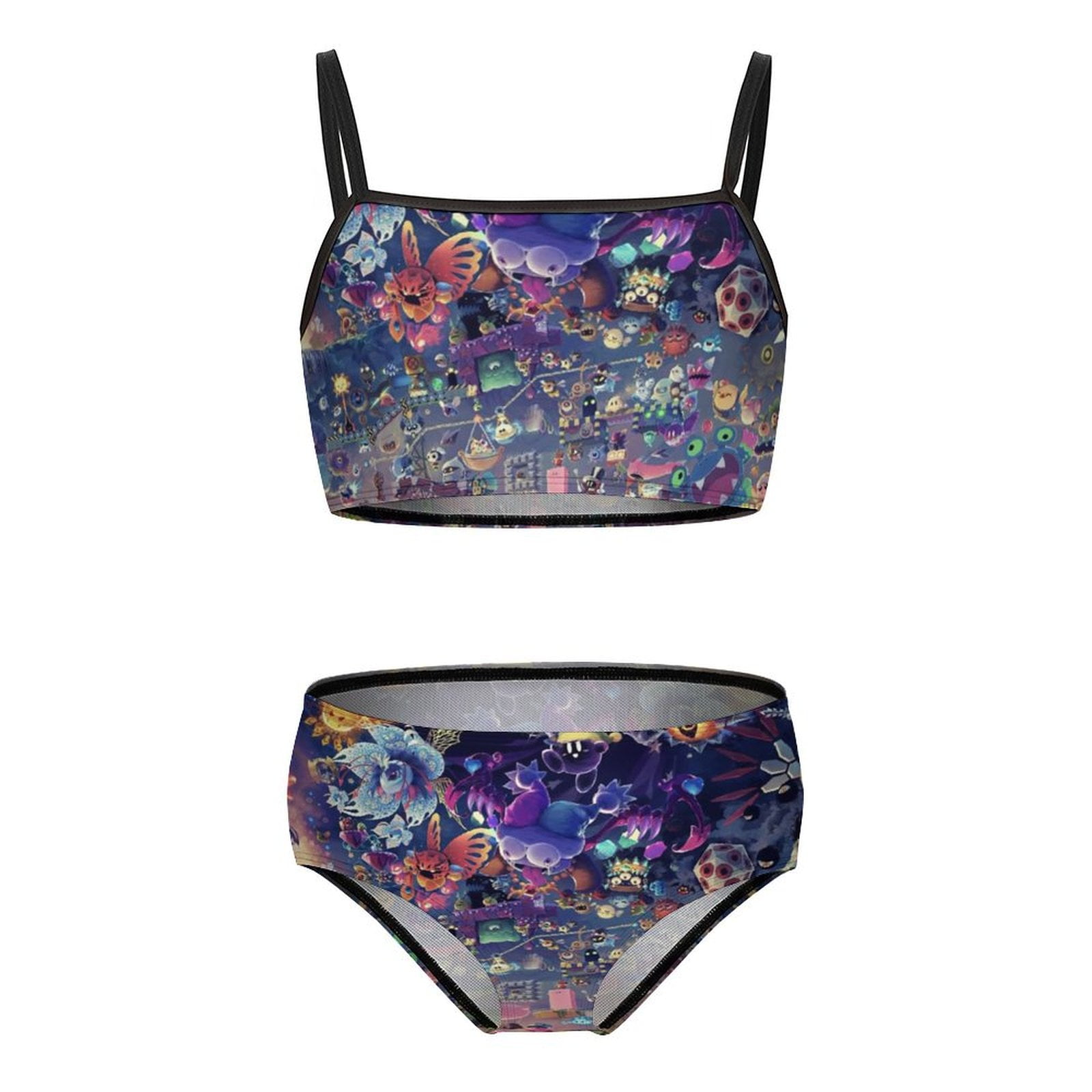 Kirby Girls Bikini Swimsuits Two-piece Beach Bathing Suit Swimwear 9-11Y(140cm) - Walmart.com