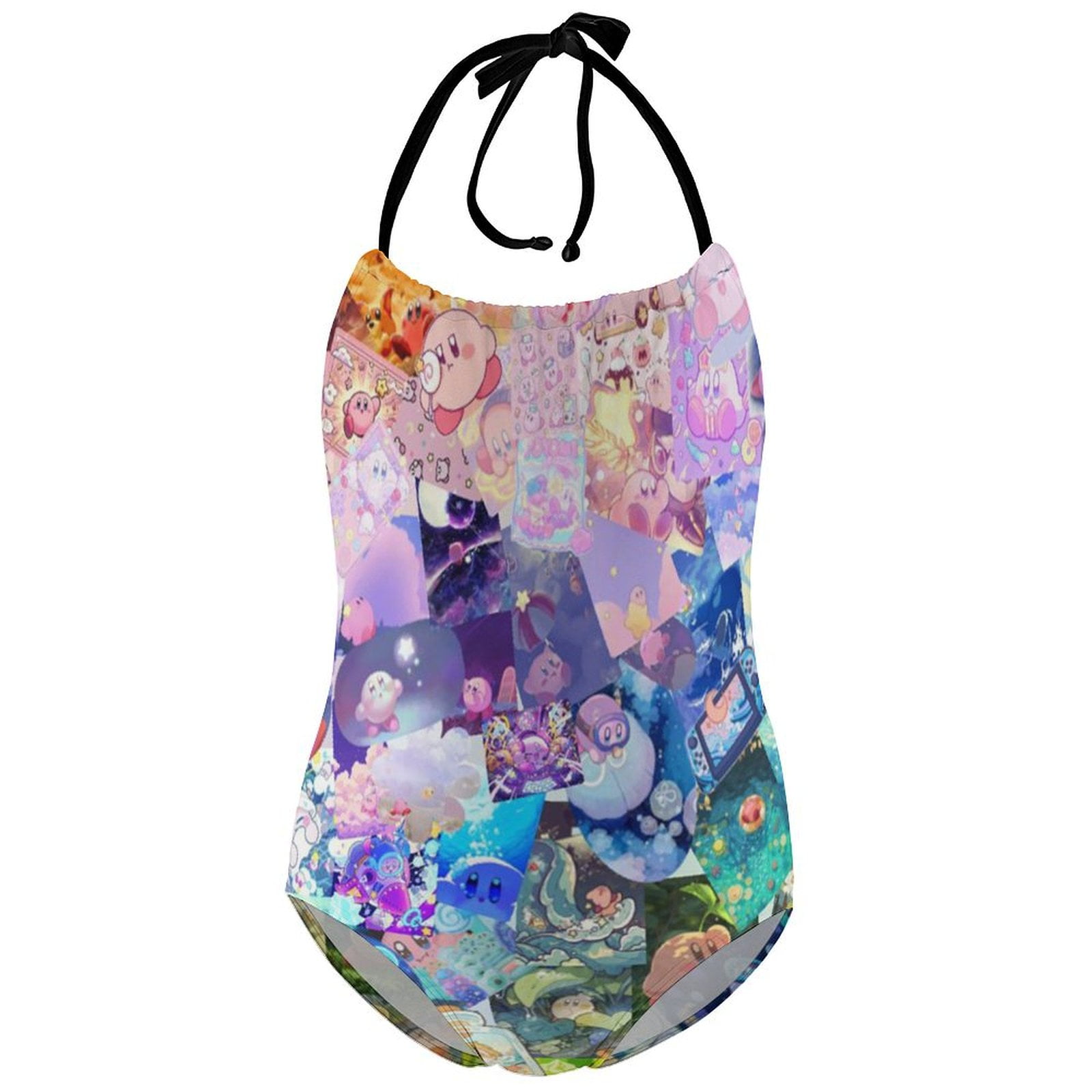 Kirby Girls One Piece Swimsuits Quick Dry Bathing Suit Swimwear ...