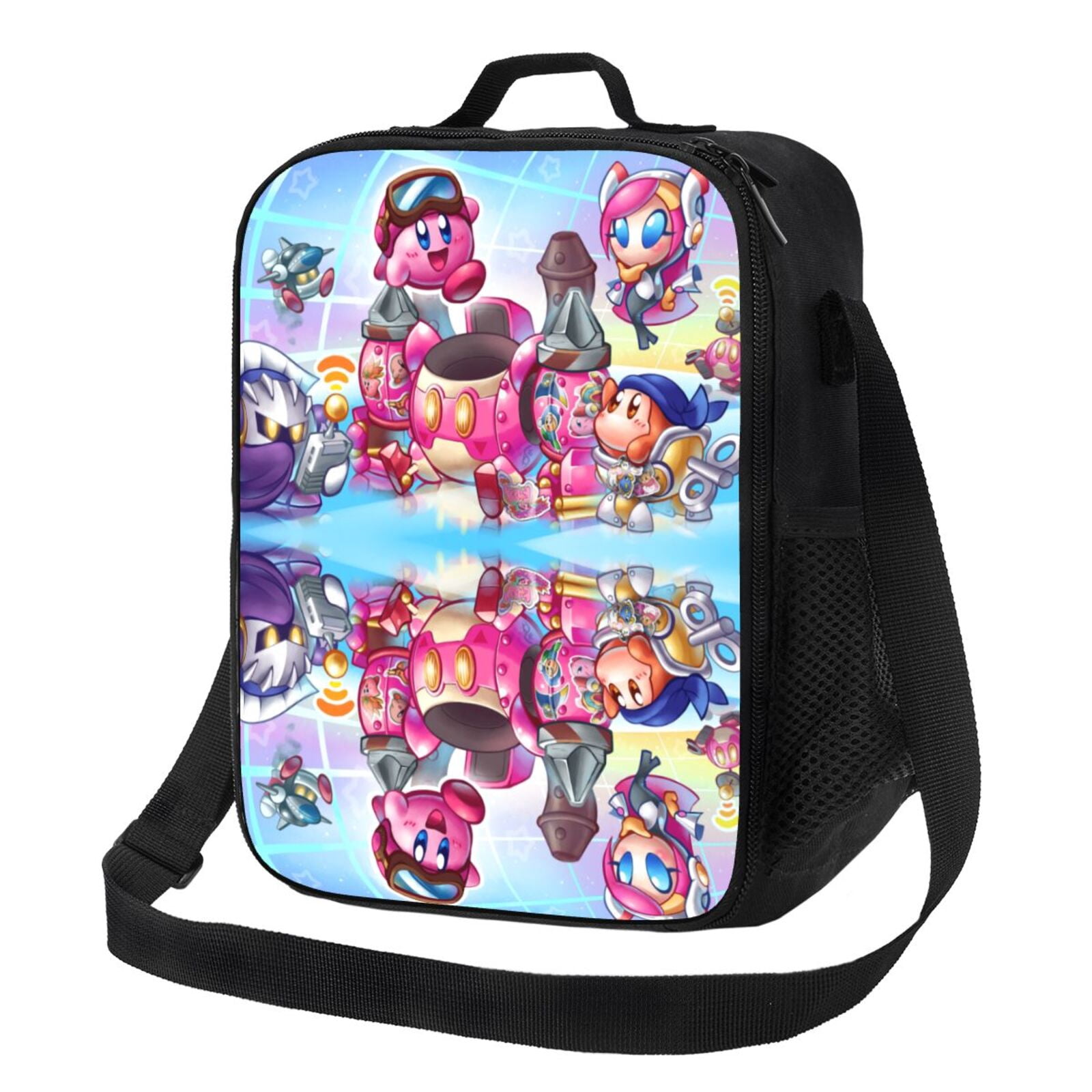 Kirby Insulated Lunch Bag Portable Reusable Zipper Lunch Box For For ...