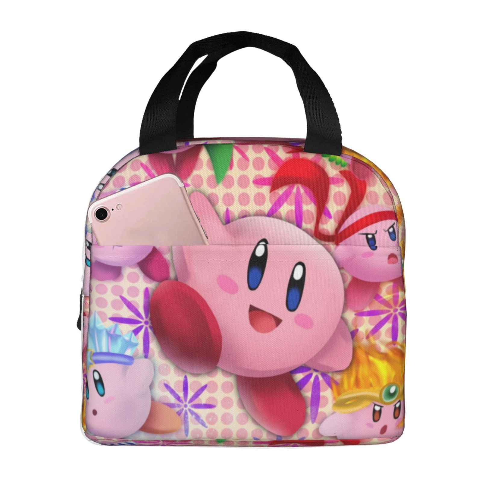 Kirby Lunch Bag, Insulated Lunch Box Large Capacity Reusable Insulated ...