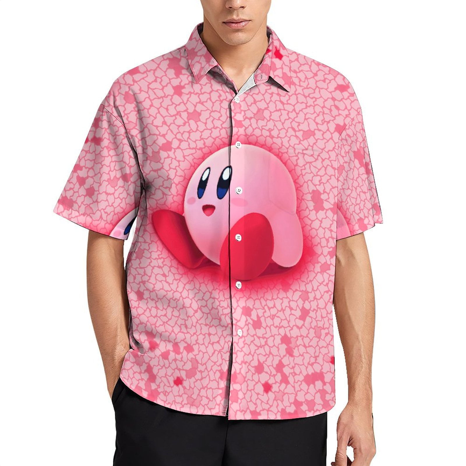 Kirby Men's Hawaiian Shirts Short Sleeve Button Down Casual Shirts ...