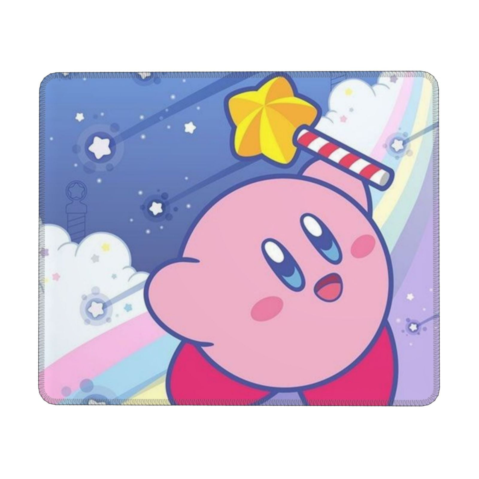 Kirby Mouse Pad,Small Gaming Mousepad,Non-Slip Rubber Base And Stitched ...