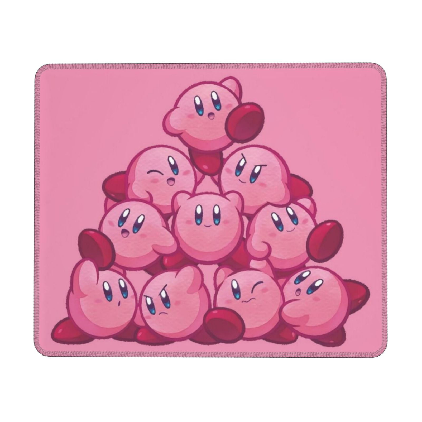 Kirby Mouse Pad,Small Gaming Mousepad,Non-Slip Rubber Base And Stitched ...