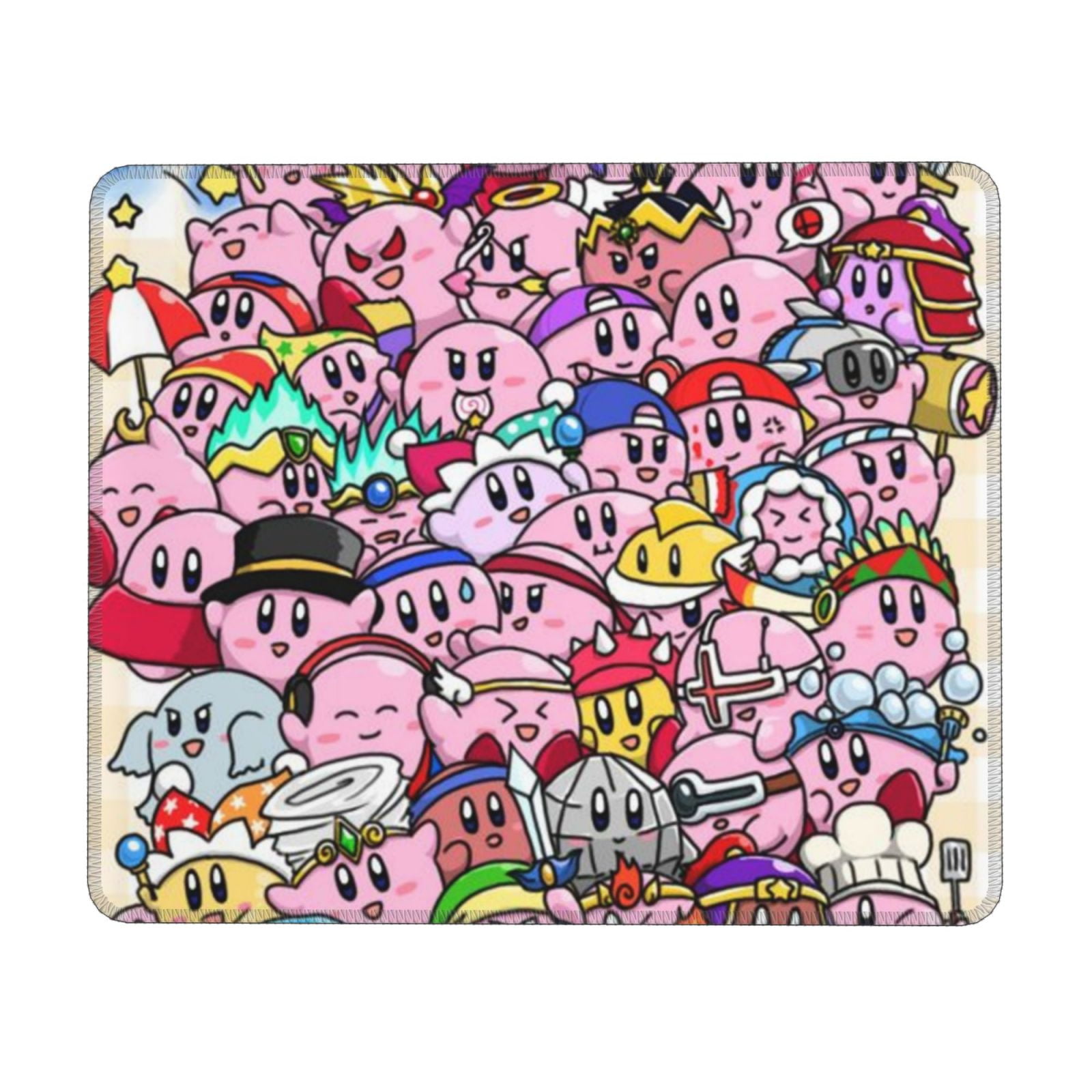 Kirby Mouse Pad,Small Gaming Mousepad,Non-Slip Rubber Base And Stitched ...