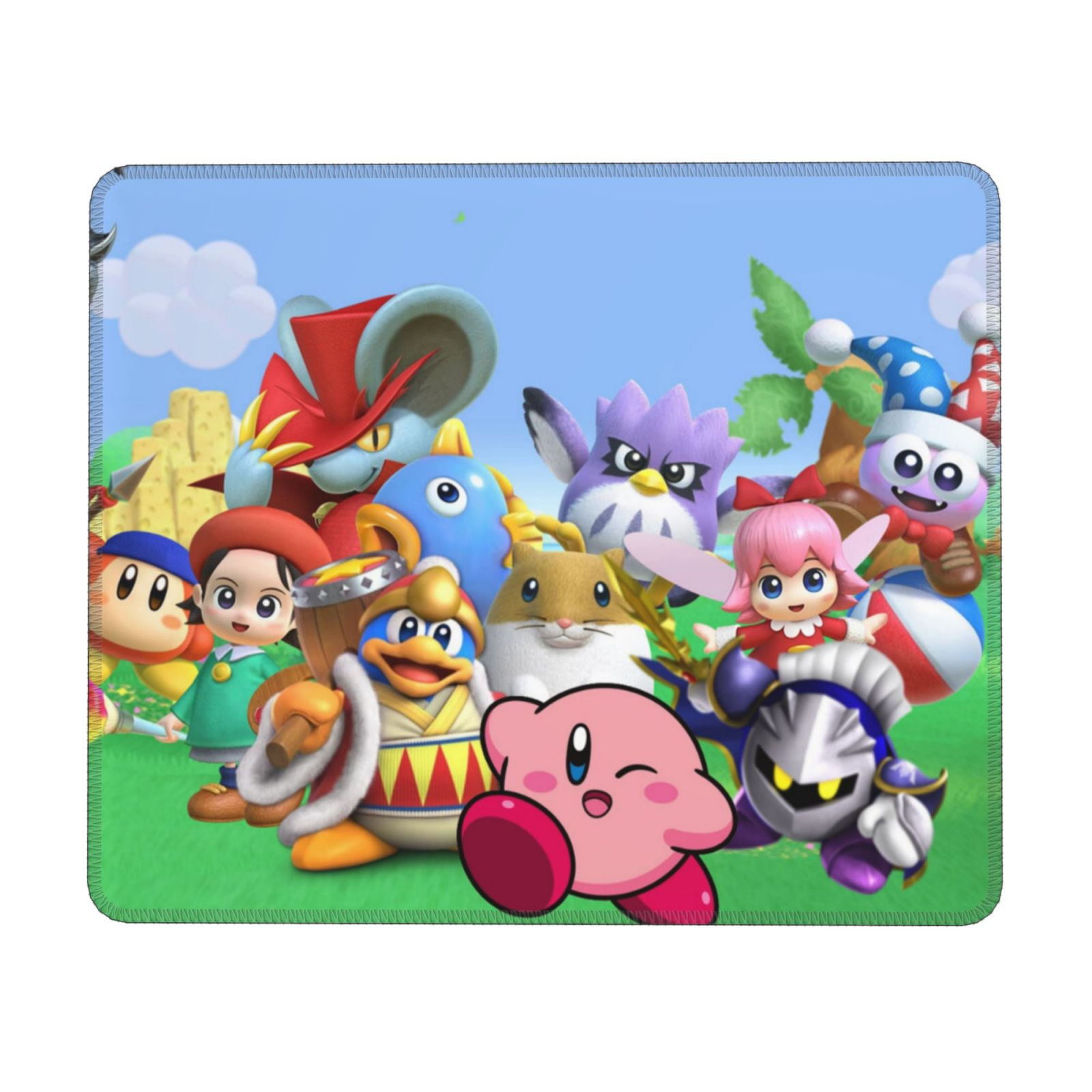 Kirby Mouse Pad,Small Gaming Mousepad,Non-Slip Rubber Base And Stitched ...
