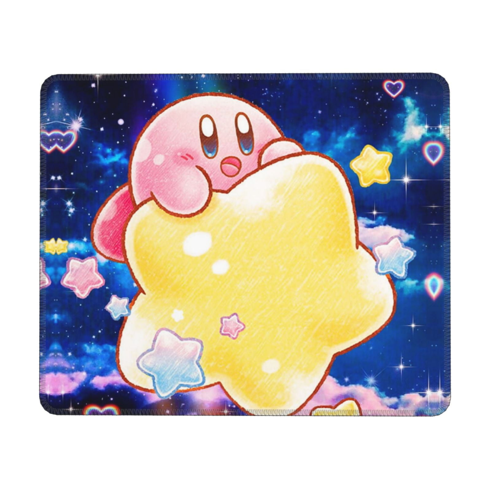 Kirby Mouse Pad,Small Gaming Mousepad,Non-Slip Rubber Base And Stitched ...